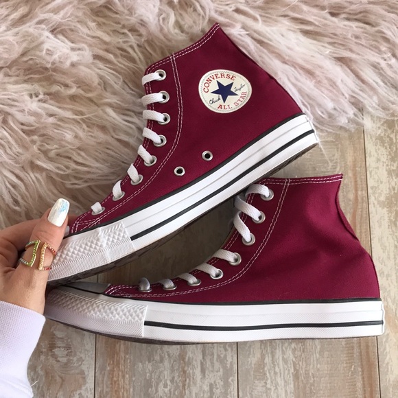 Converse | Shoes | Nwt Converse Id Maroon High Tops | Poshmark